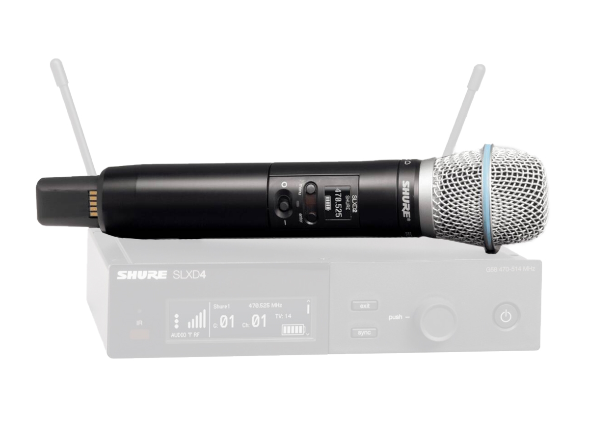 SHURE SLXD2/B87C - Micro cầm tay SLXD2/Beta 87C | TNG Audio
